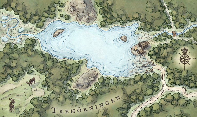 Map exercise: Trehörningen - Filippo Vanzo | Illustrator & Cartographer